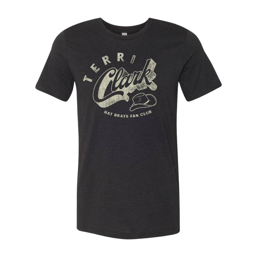 Clark In Script Hat Brat Fan Club Tee – Terri Clark Music